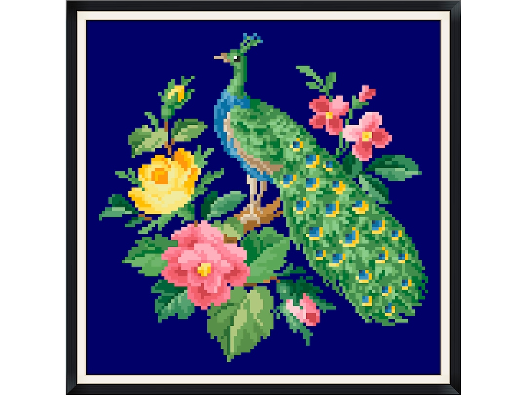 Berlin Woolwork- Antique Pattern- Vintage Cross Stitch Pdf- Birds ...