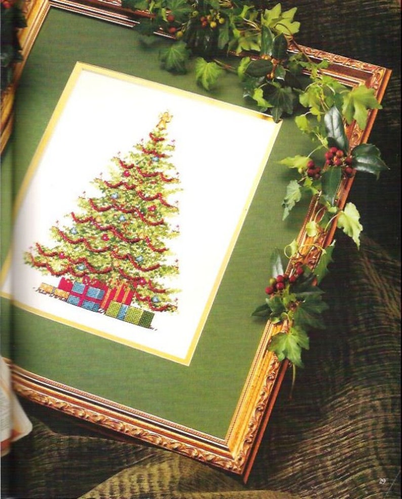 Vintage Christmas Cross Stitch Pattern: Holiday Traditions Embroidery ...