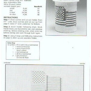 Vintage Plastic Canvas Can Covers Pattern (PDF) - Etsy