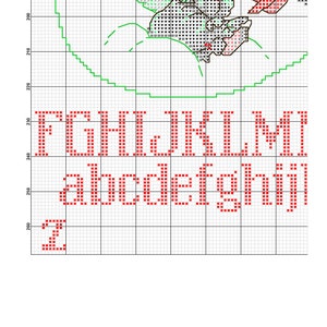 Vintage Christmas Stocking Cross Stitch Pattern: Angels & Alphabet ...