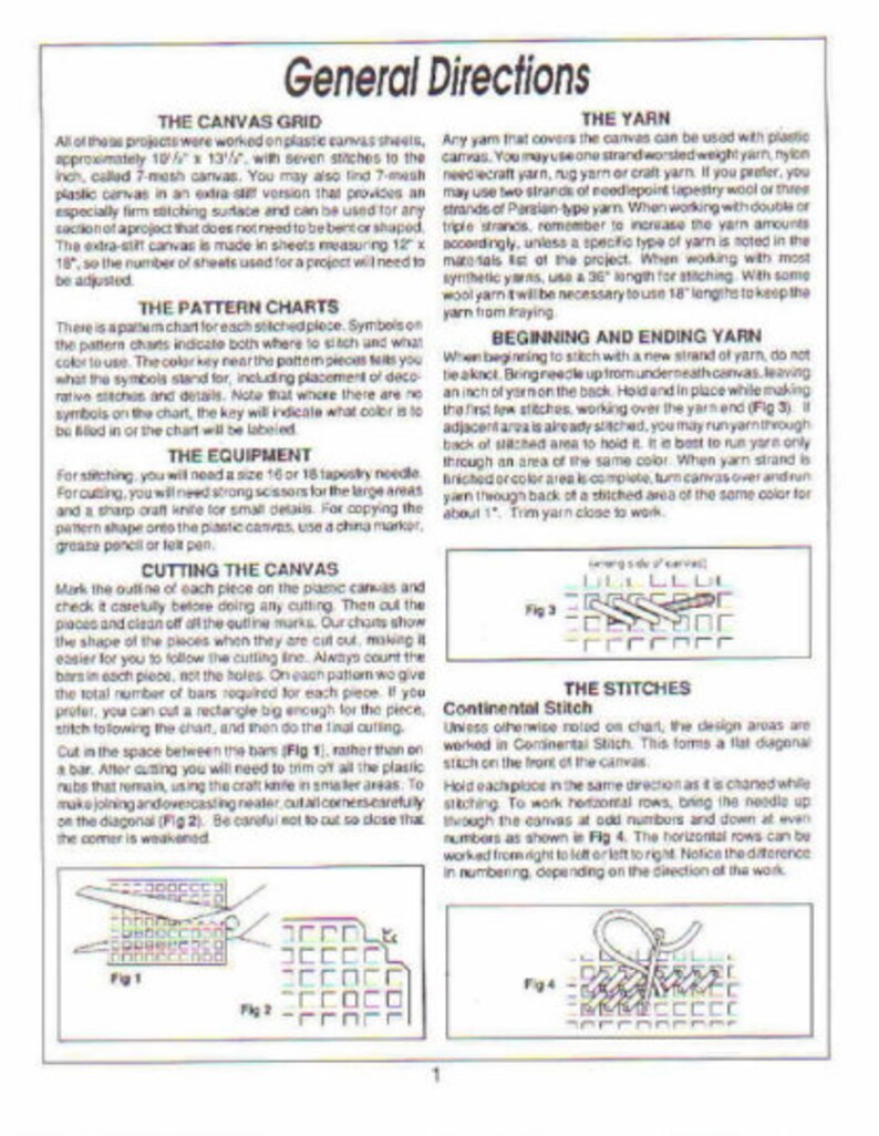 Shelf Sitter / Pdf Vintage Plastic Canvas Pattern / Digital - Etsy