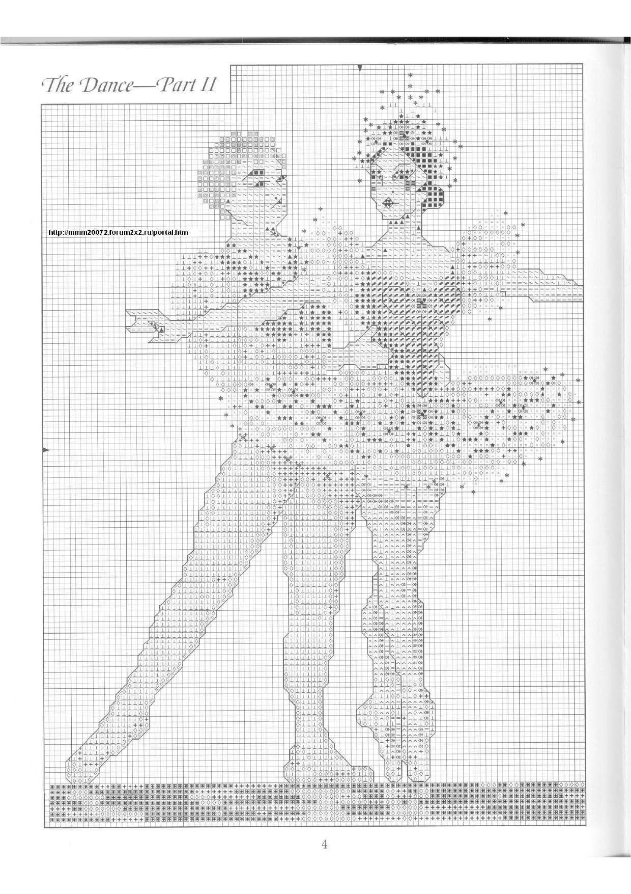 Ballet / Pdf Vintage Cross Stitch Counted Pattern / Digital Instant ...