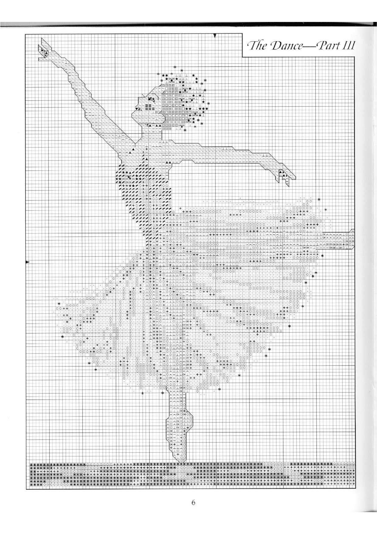 Ballet / Pdf Vintage Cross Stitch Counted Pattern / Digital Instant ...