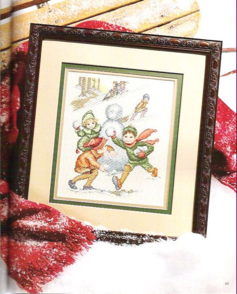 Vintage Christmas Cross Stitch Pattern: Holiday Traditions Embroidery ...