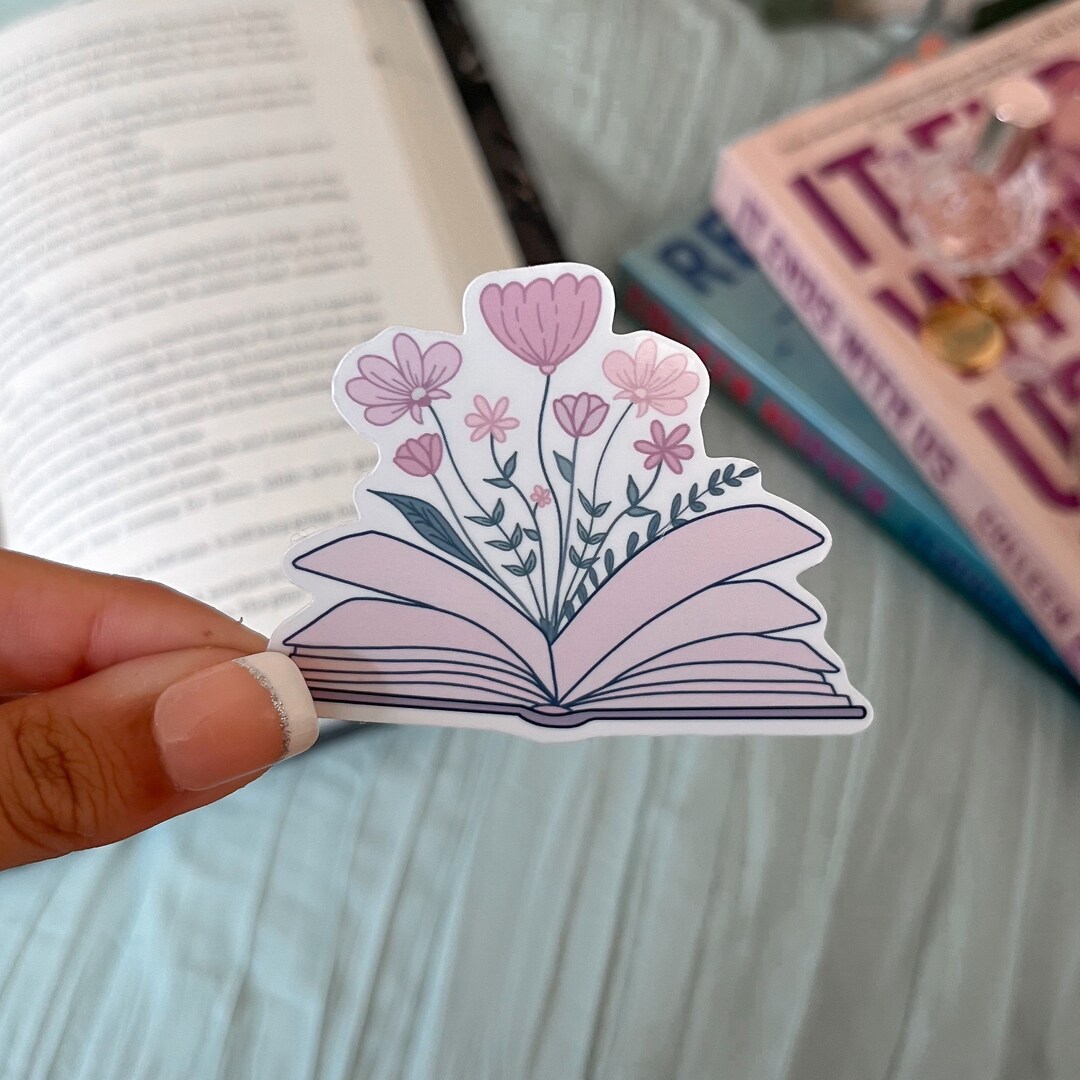 Floral Book Sticker / Book Stickers for Journal, Book Stickers for ...