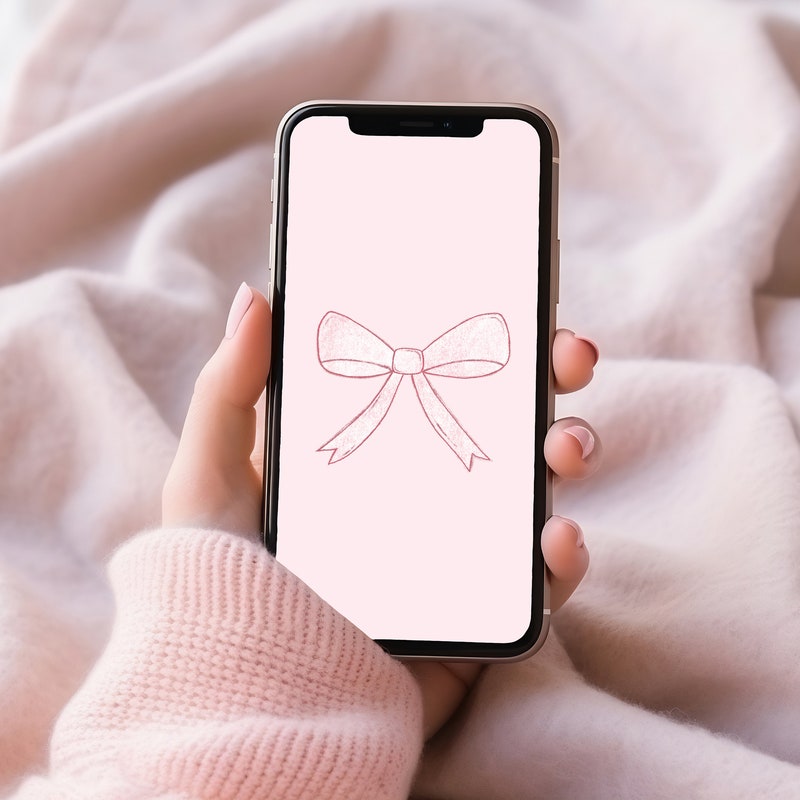 Bow Wallpaper for iPhone - Etsy