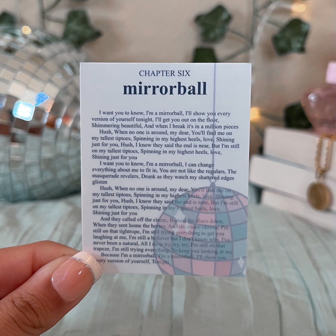 Taylor Swift Mirrorball Sticker, Mirrorball Sticker, Folklore Sticker ...