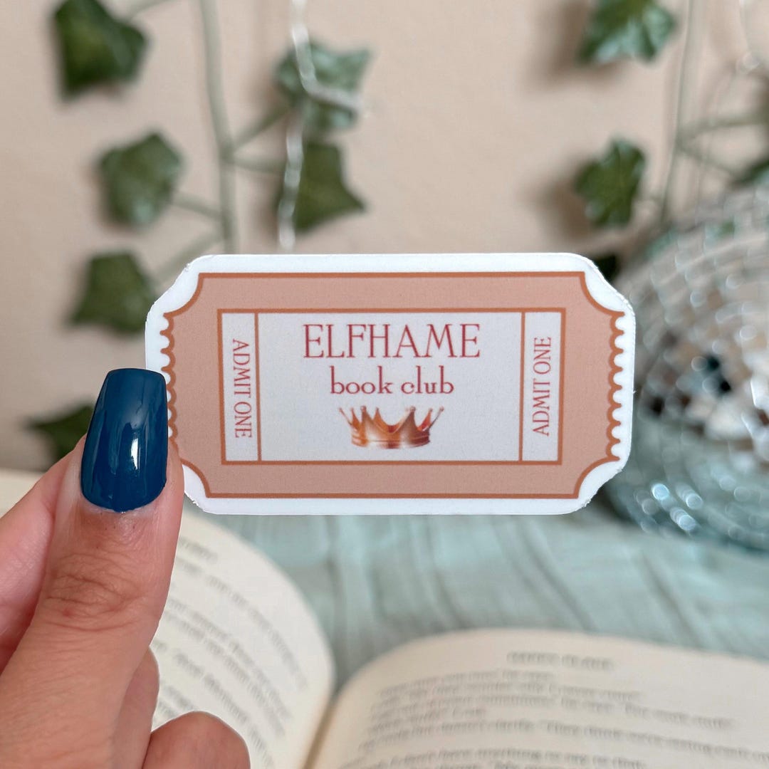 The Folk of the Air Sticker, Elfhame Book Club Sticker, Bookish ...