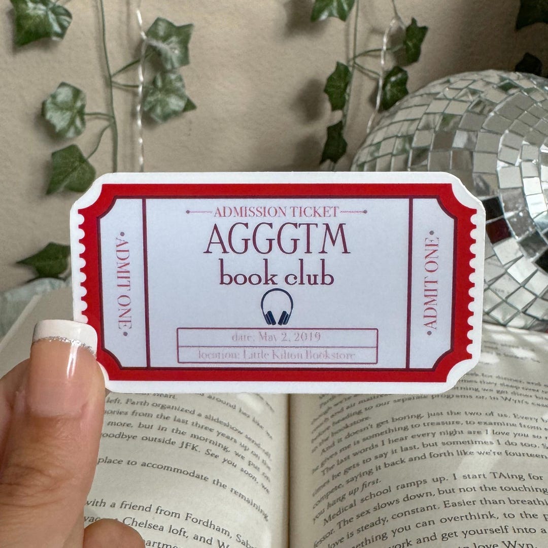 AGGGTM Book Club Sticker: Glossy Vinyl, Water Resistant - Etsy