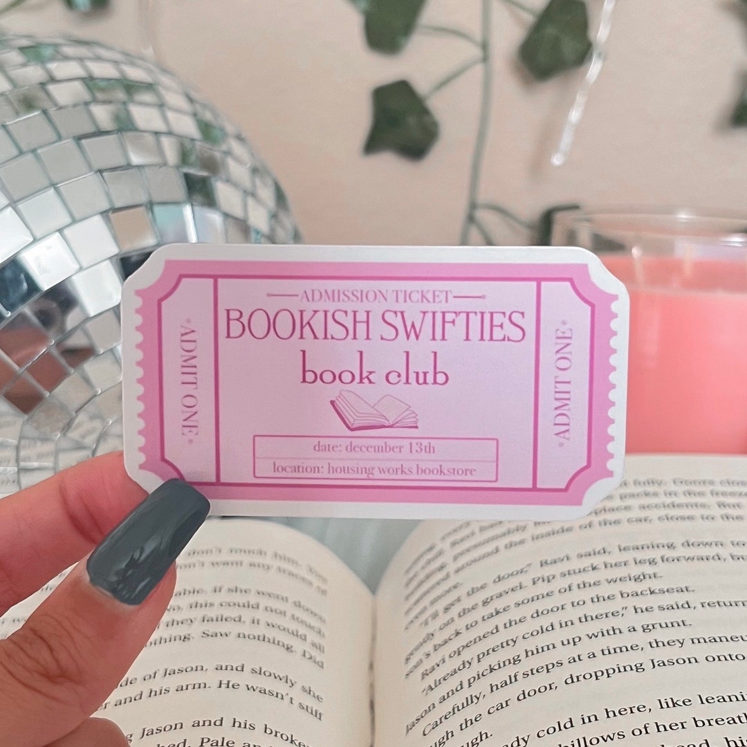 Bookish Swiftie Book Club Sticker, Bookish Stickers, Swifite Sticker ...