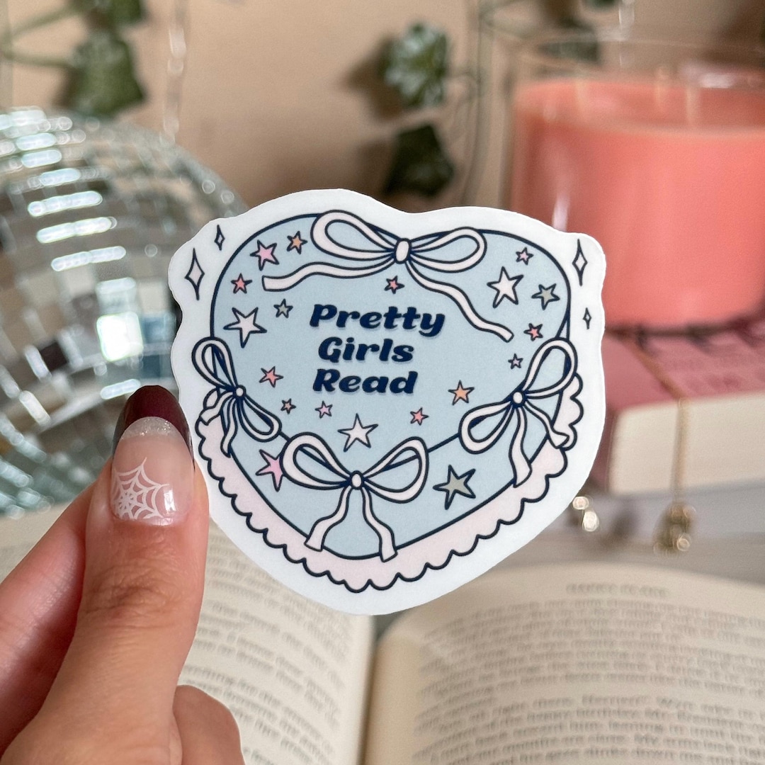 Pretty Girls Read Sticker, Bookish Stickers, Kindle Stickers, Bookish ...