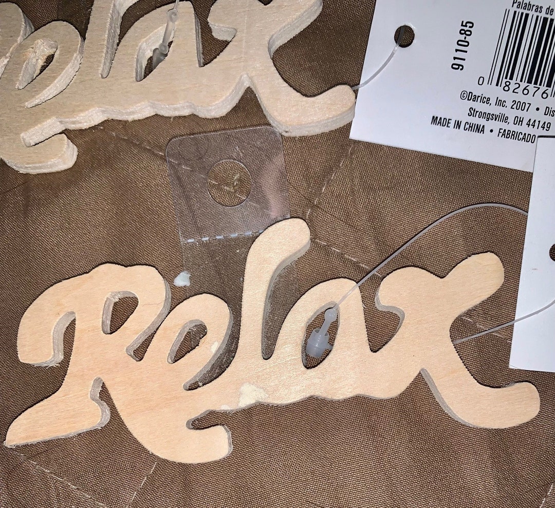 12 "relax" Wood Signs - Laser Cut Unfinished Wood Cutout 4" X 1.75" - Etsy