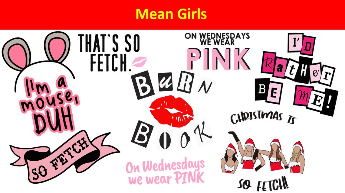 Mean Girls SVG PNG Cut File | Etsy