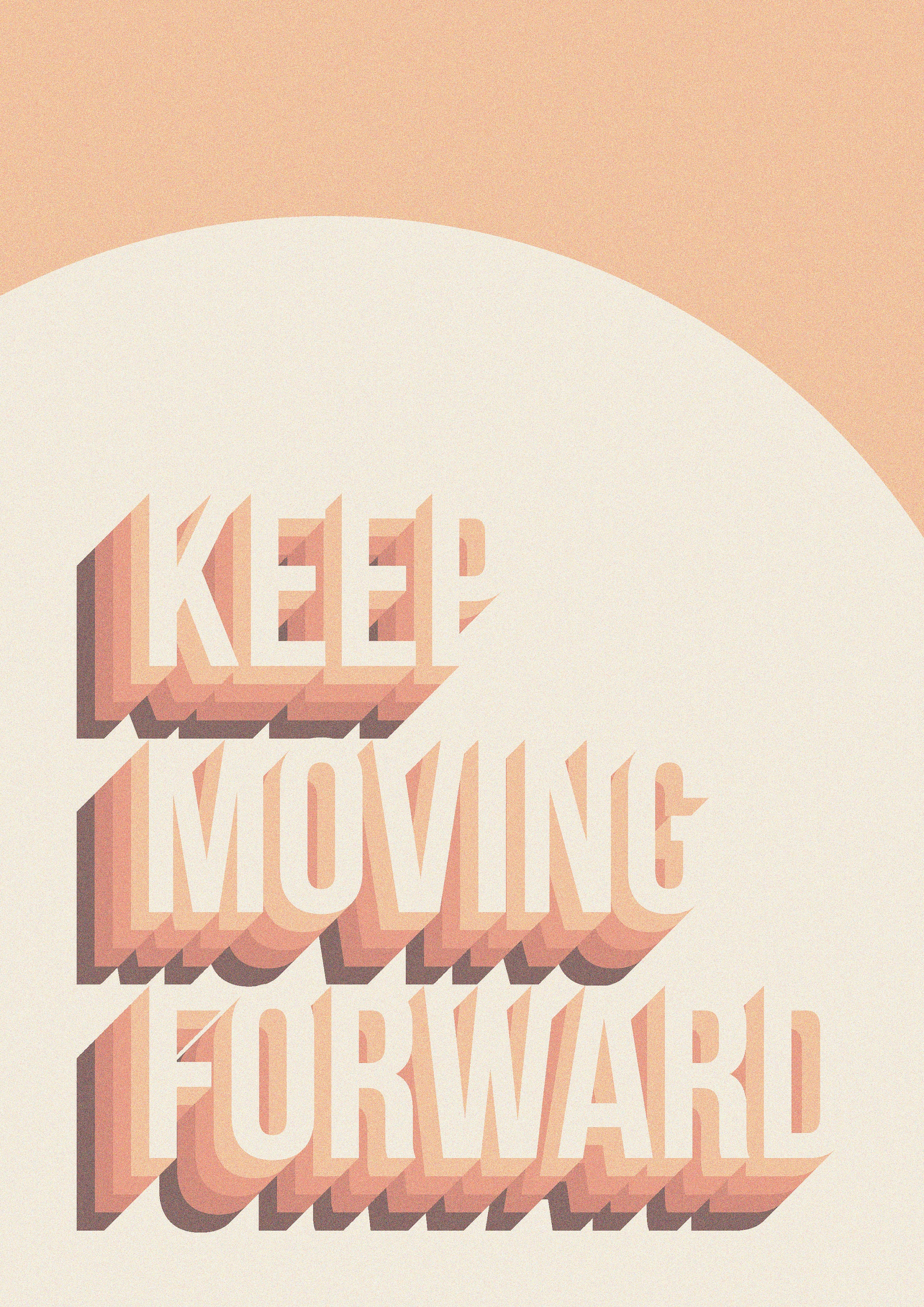 Keep Moving Forward Typography Print Wall Art Motivation - Etsy