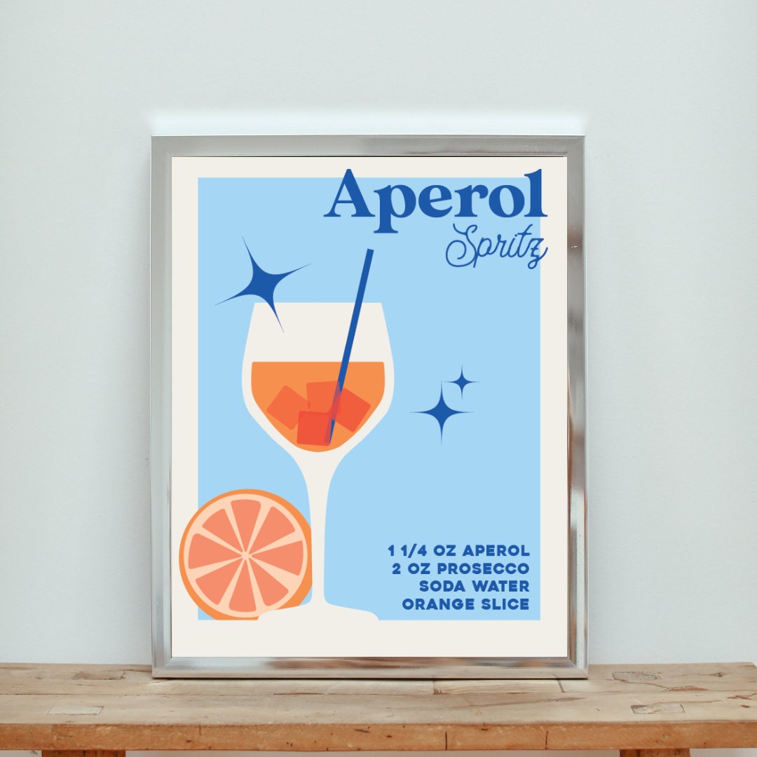 Aperol Spritz - Digital Download - Wall Print - Downloadable Print ...