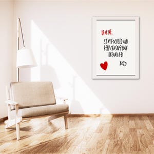 Motivational Print, Stay Focused and Keep Chasing Your Dream Life Wall ...