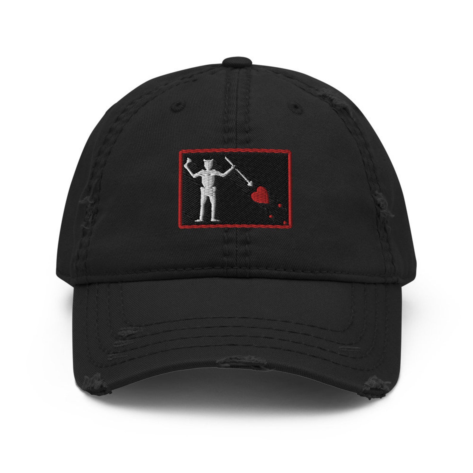 Blackbeard Pirate Flag Distressed Dad Hat Etsy blackbeard-pirate-flag-distressed-dad-hat-etsy