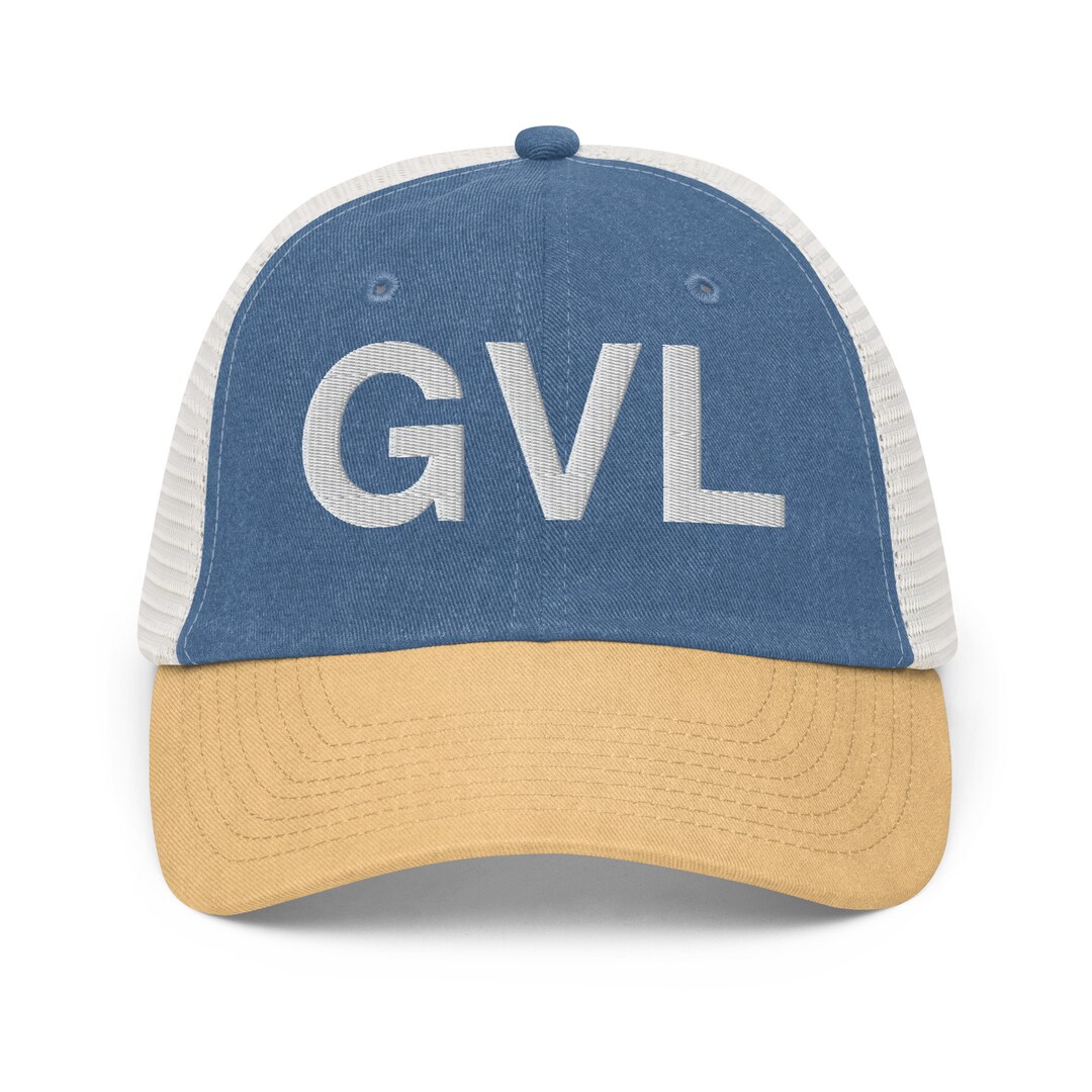 GVL Greenville SC Airport Code Faded Trucker Hat - Etsy