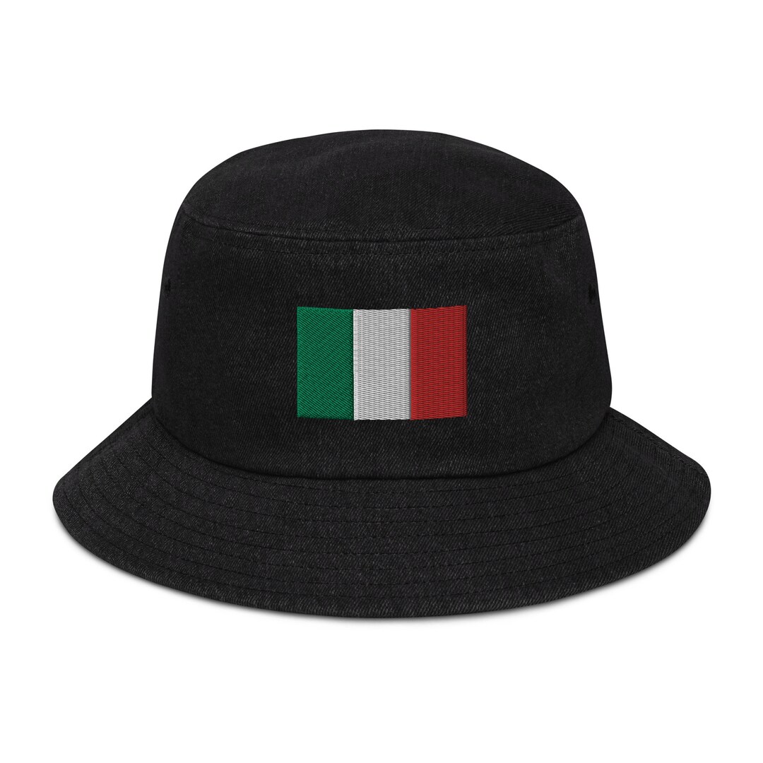 Flag of Italy Denim Bucket Hat - Etsy