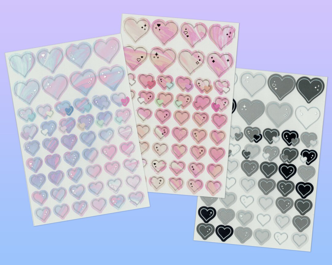 Love Line Stickers - Translucent Deco Stickers - Polco Stickers ...