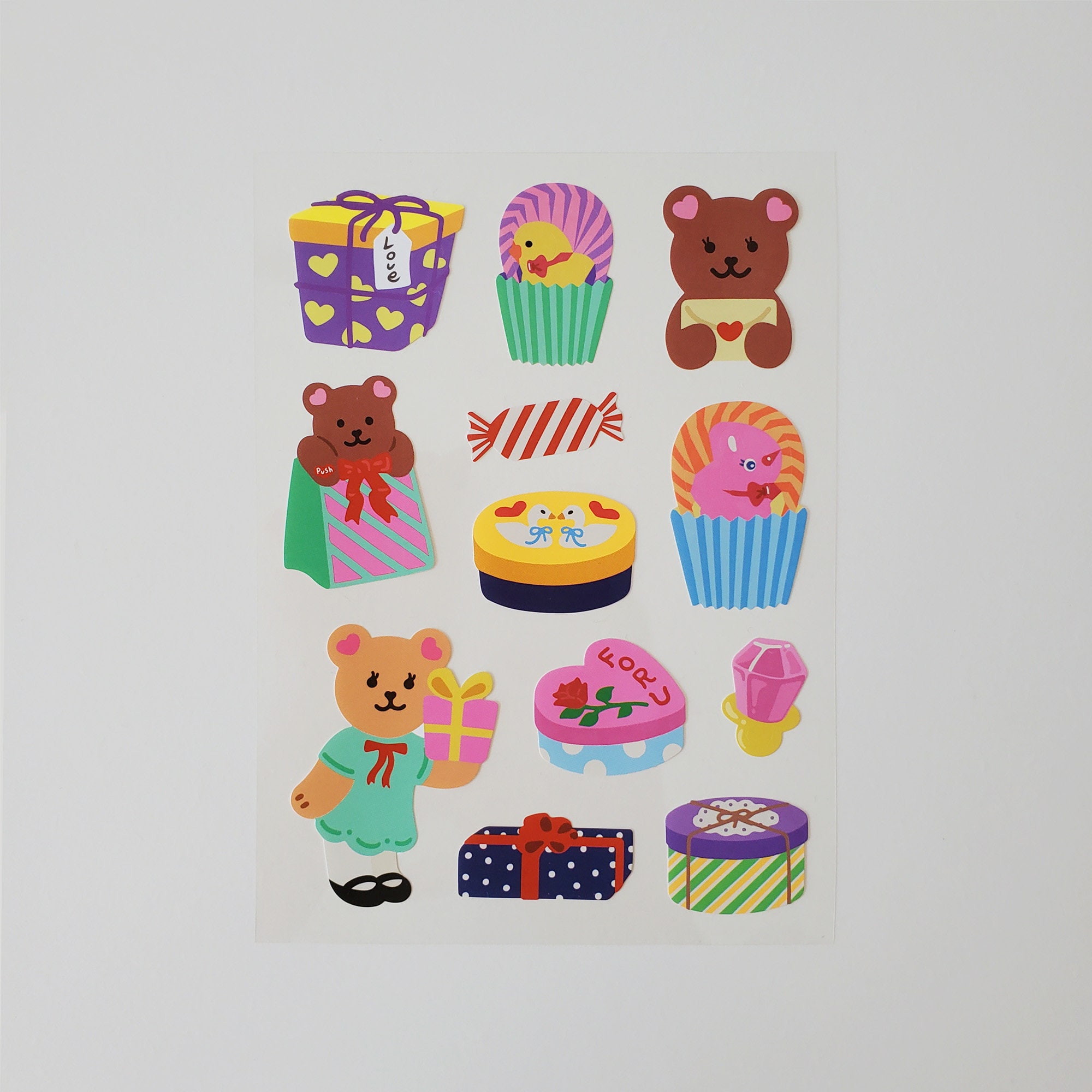 My Juicy Bear Stickers Teddy Bear Stickers Birthday | Etsy