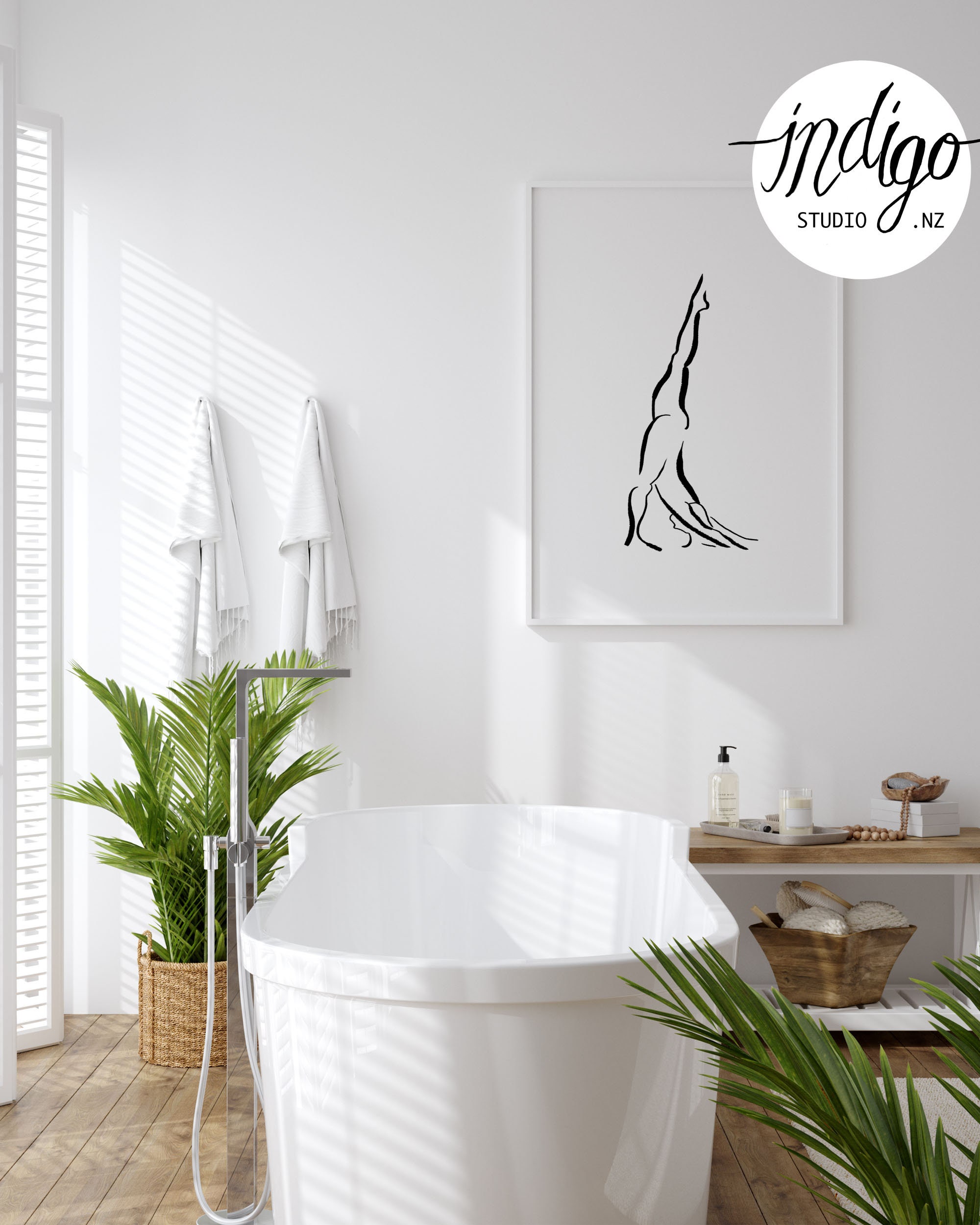 Vertical splits Line Drawing Print Digital printable wall - Etsy España