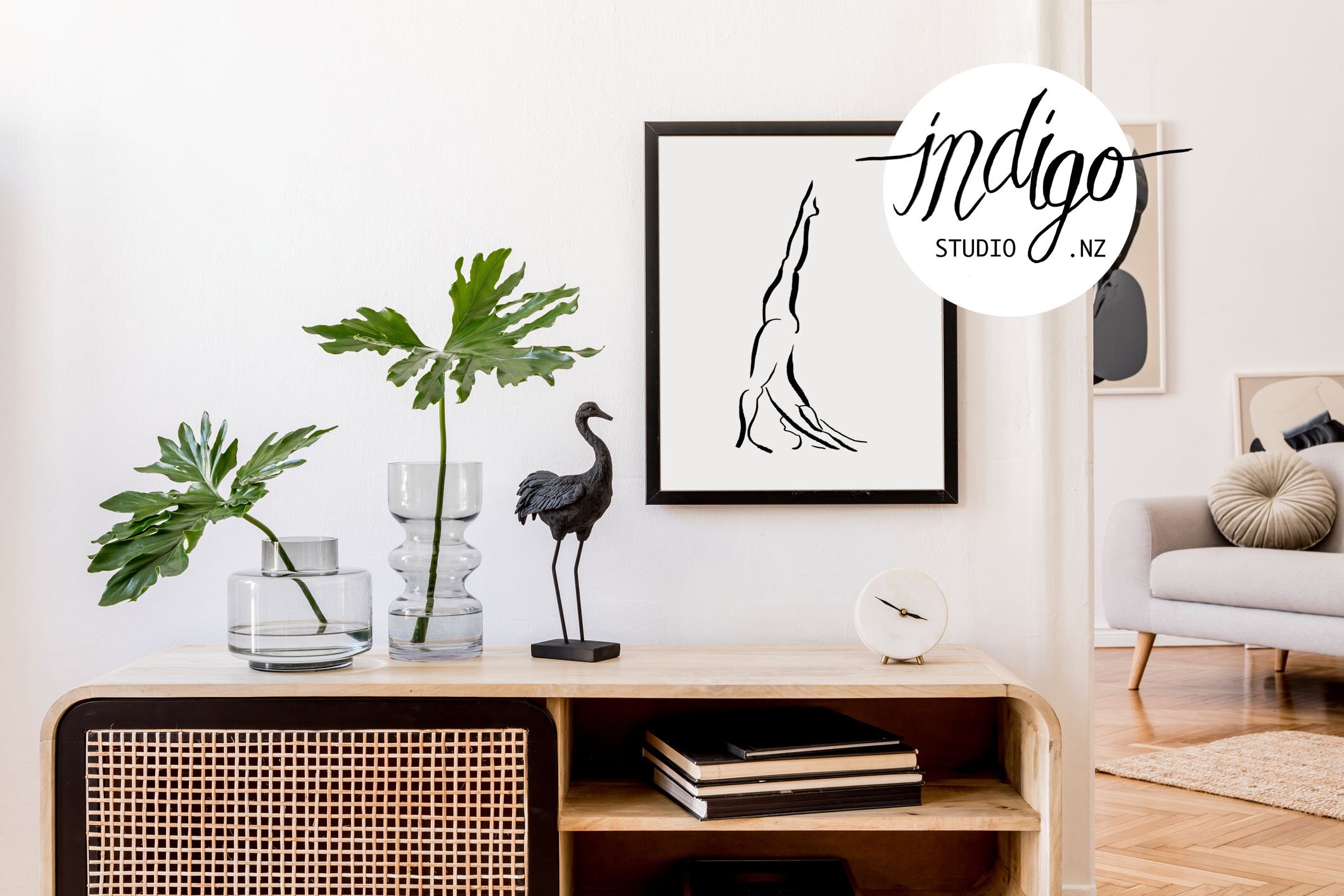 Vertical splits Line Drawing Print Digital printable wall - Etsy España