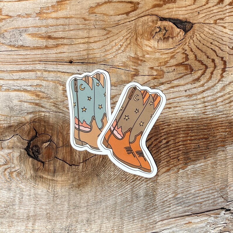 DESERT STICKER PACK - 7 Stickers, Cowboy Travel Sticker, Western Vinyl ...