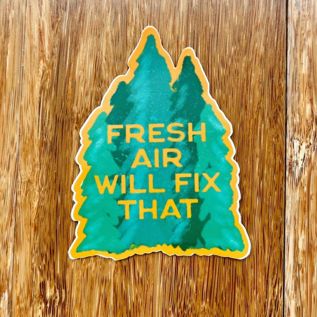 Fresh Air Sticker - Pacific Northwest / Travel Sticker, Tree Vinyl ...