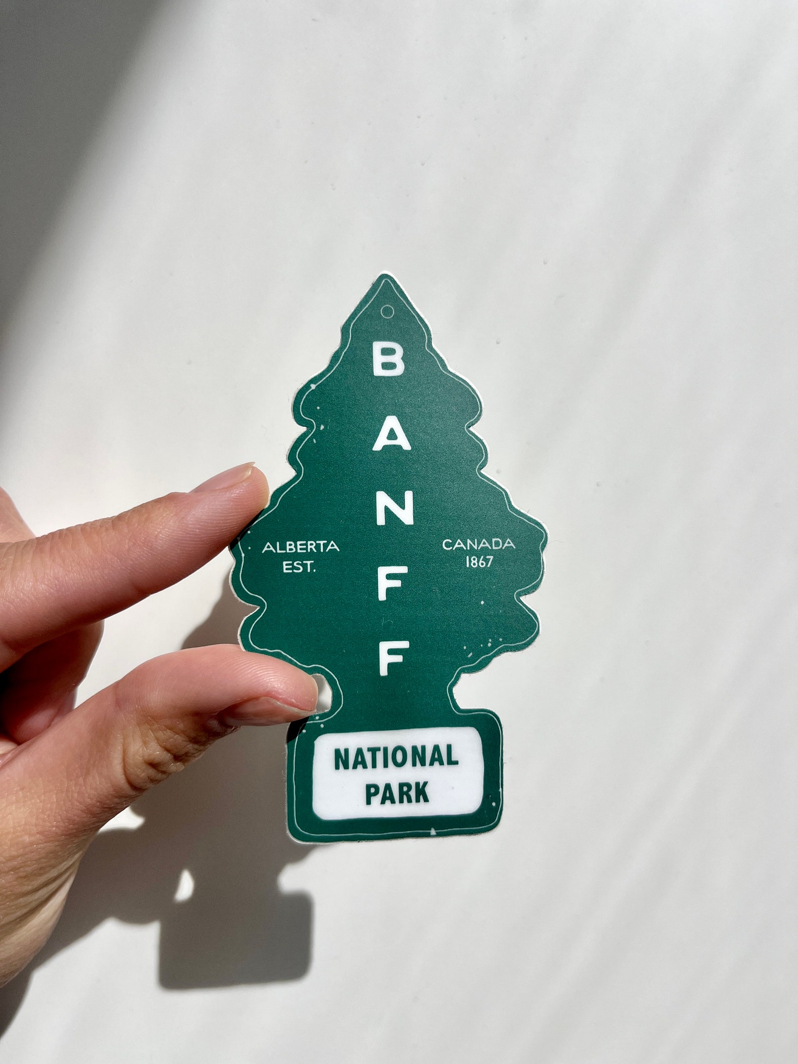 BANFF Tree Sticker Alberta Travel Sticker, Tree Vinyl Sticker, Laptop ...