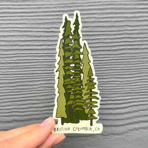 Tall Trees Sticker - Pacific Northwest / British Columbia Travel ...