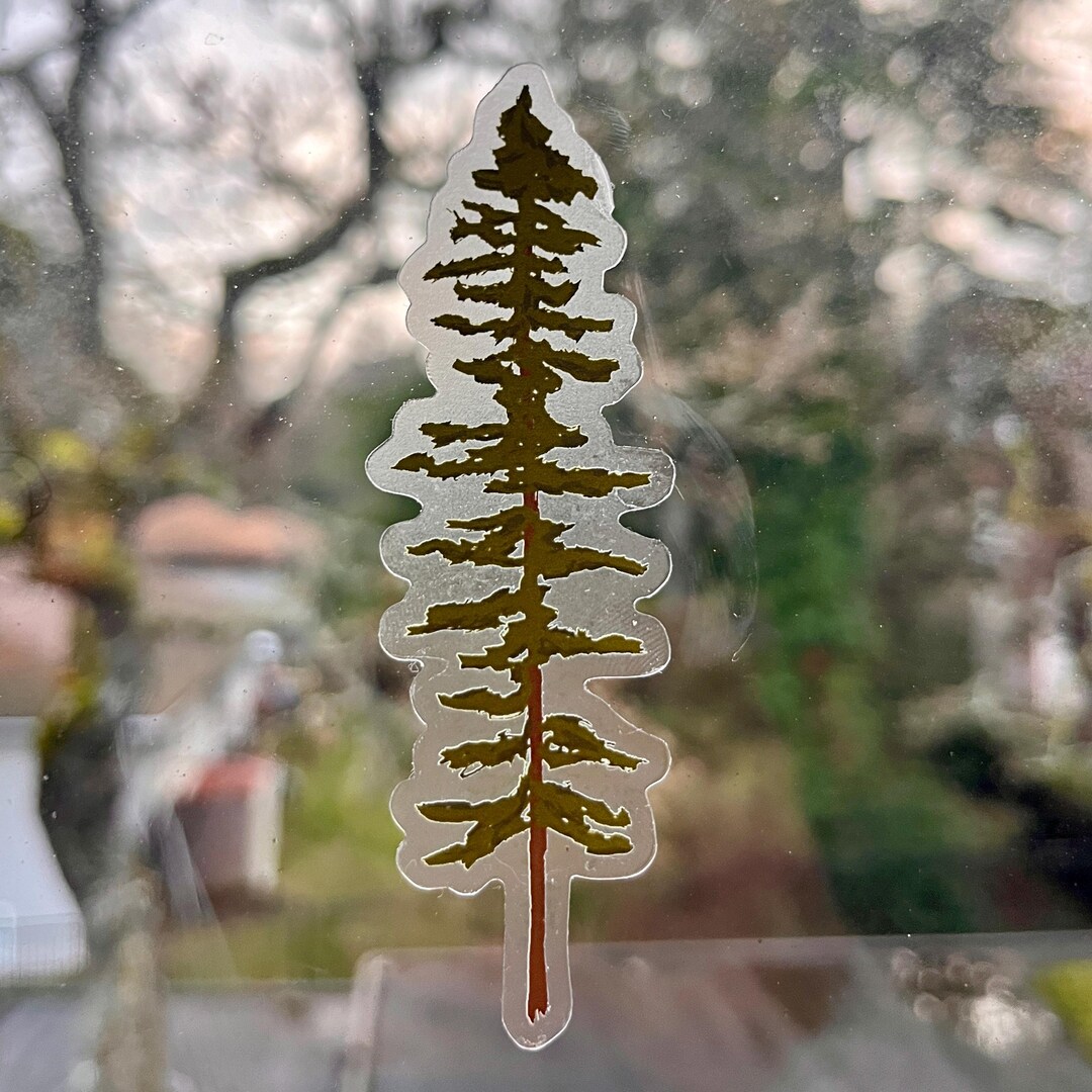 Sitka TRANSPARENT Tree - Pacific Northwest / Travel Sticker, Tree Vinyl ...
