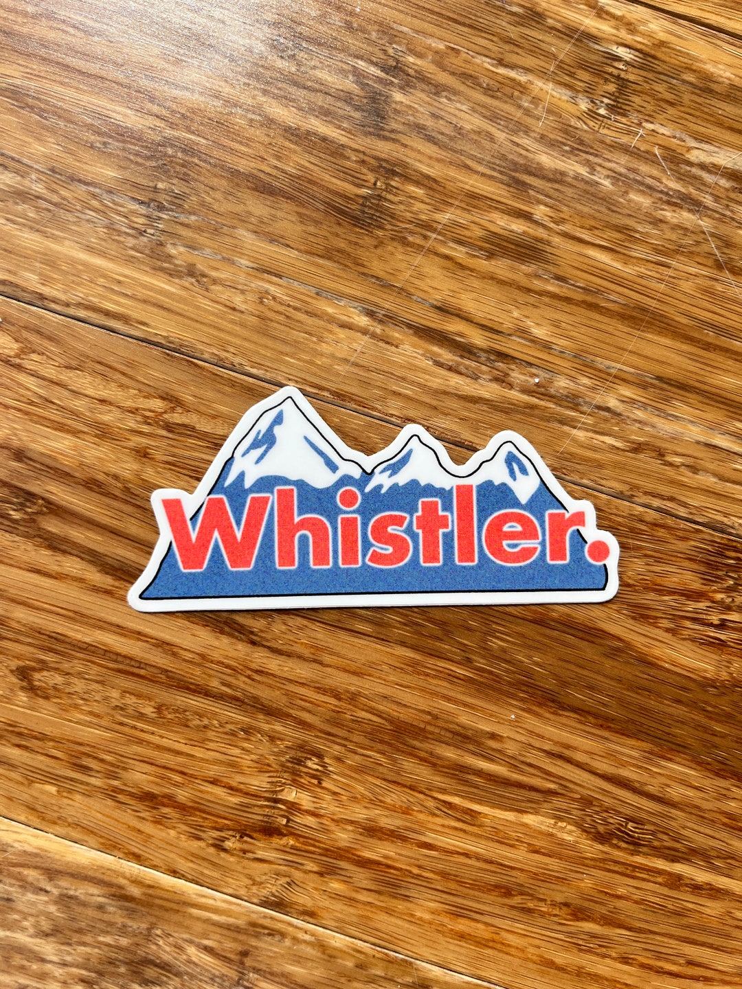 WHISTLER Sticker - Travel Sticker, Whistler Vinyl Sticker, Retro Laptop ...