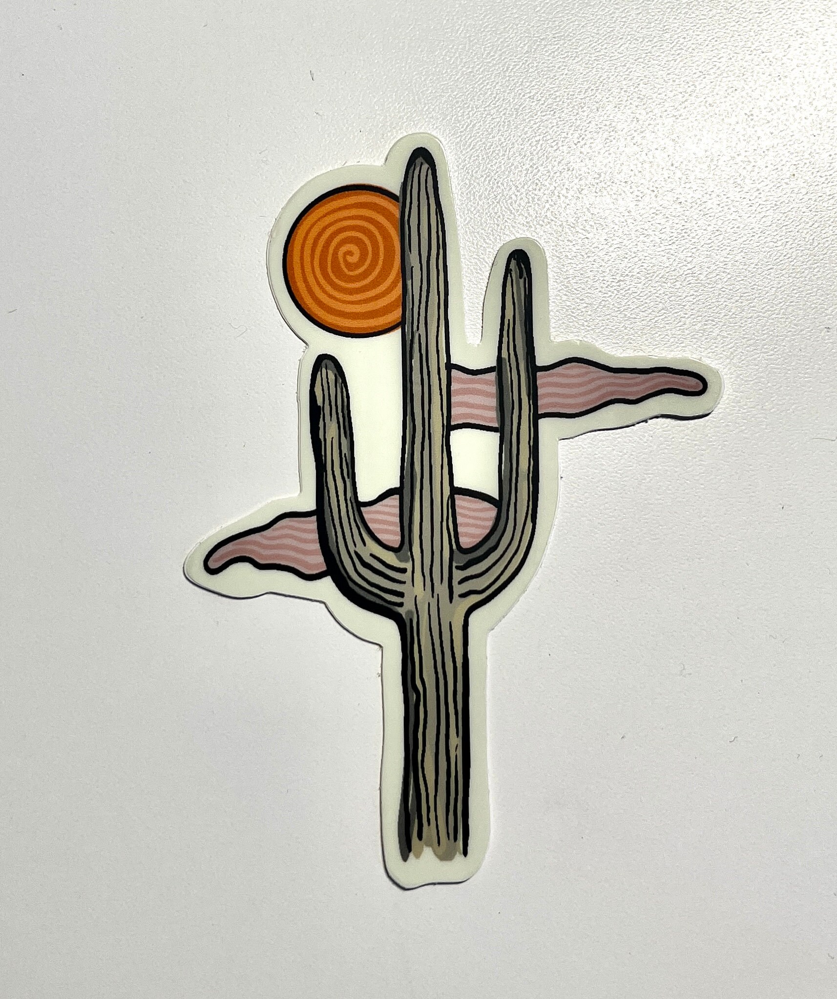 DESERT CACTUS Sticker / Cowboy Travel Sticker, Western Vinyl Sticker ...