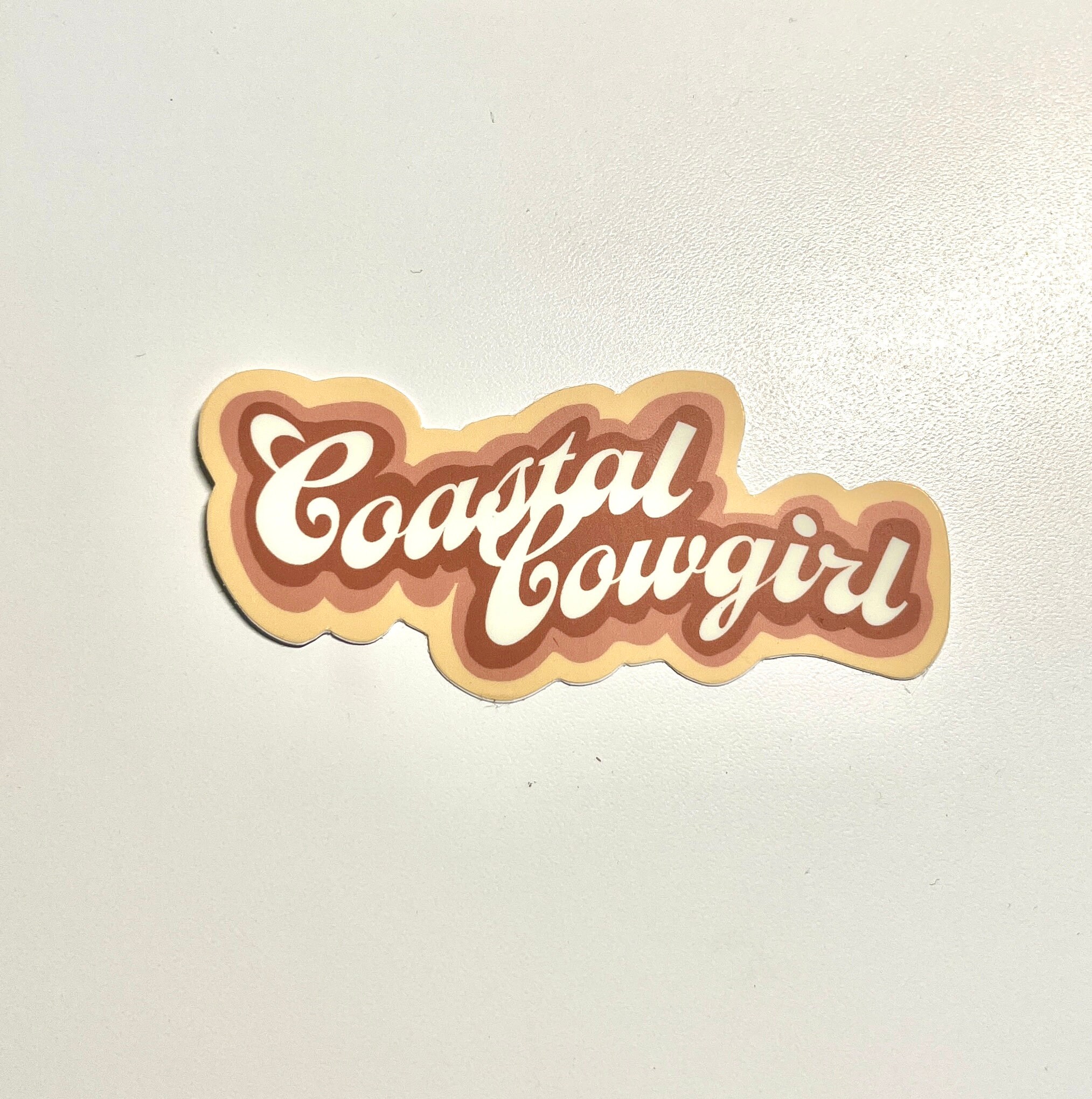 COASTAL COWGIRL Sticker / Cowboy Travel Sticker, Western Vinyl Sticker ...