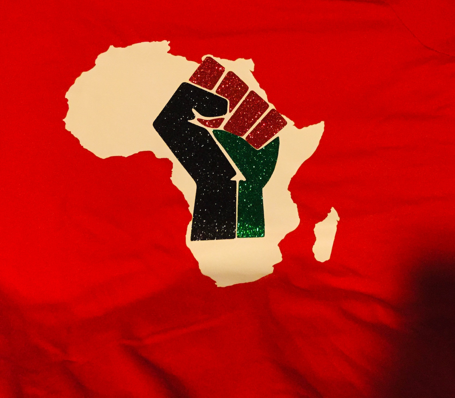 Africa with glitter Fist | Etsy