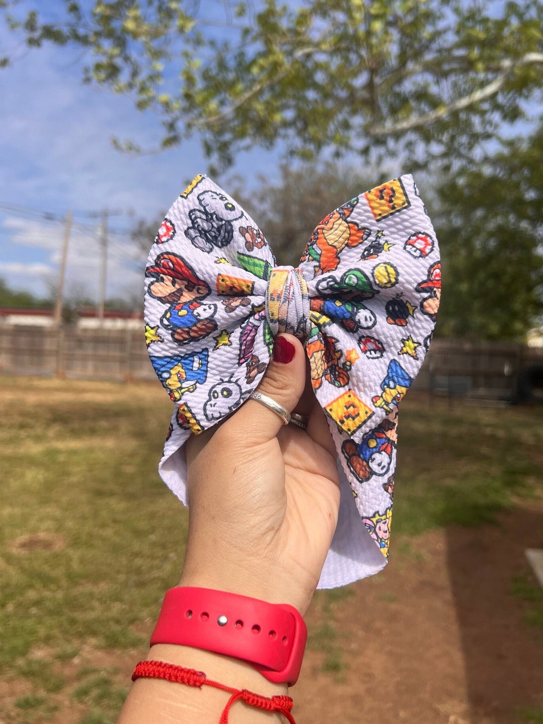 Super Mario Inspired Bow - Etsy