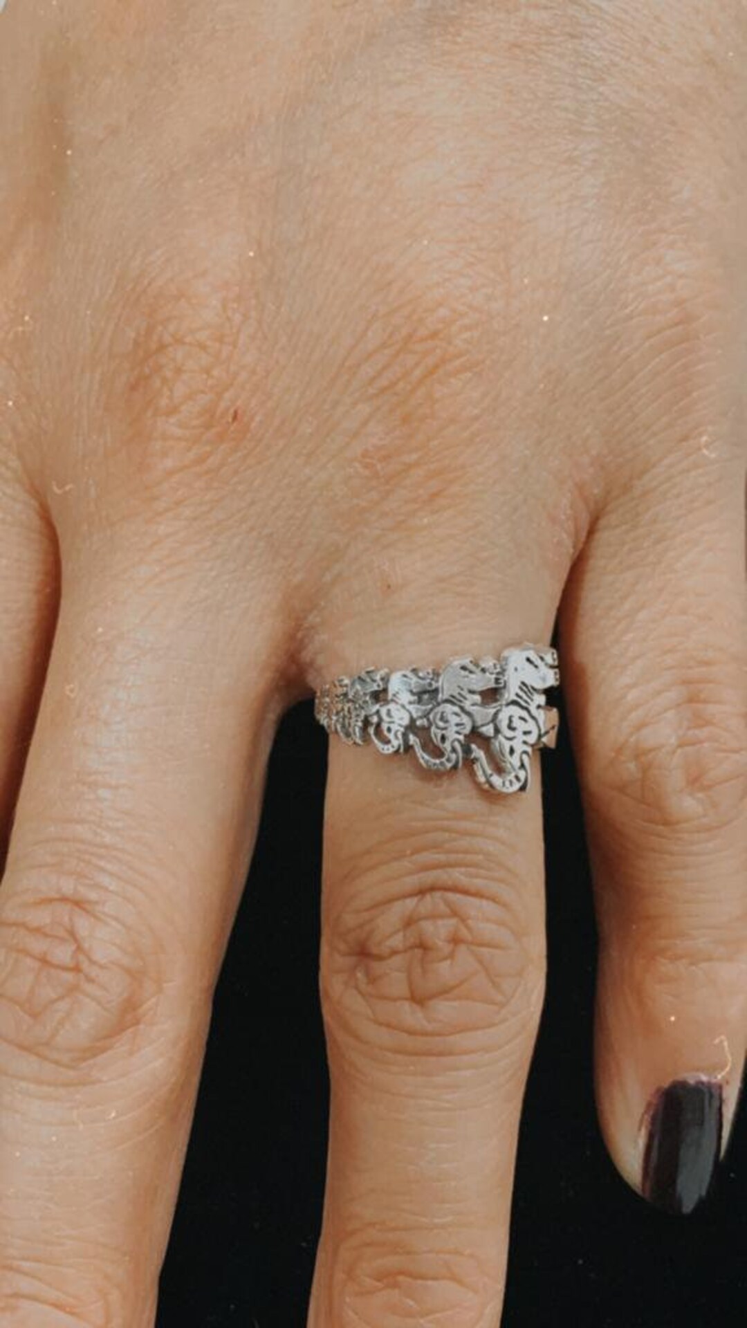 Lucky Elephant Ring Sterling Silver Dainty Ring Mexican Jewelry Luck ...