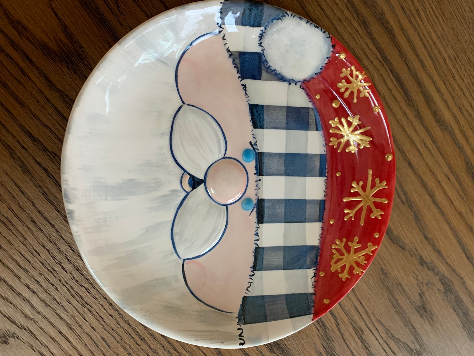 Santa Plate - Etsy