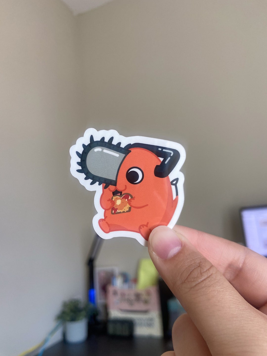 Pochita Toast Sticker | Chainsaw Man - Etsy