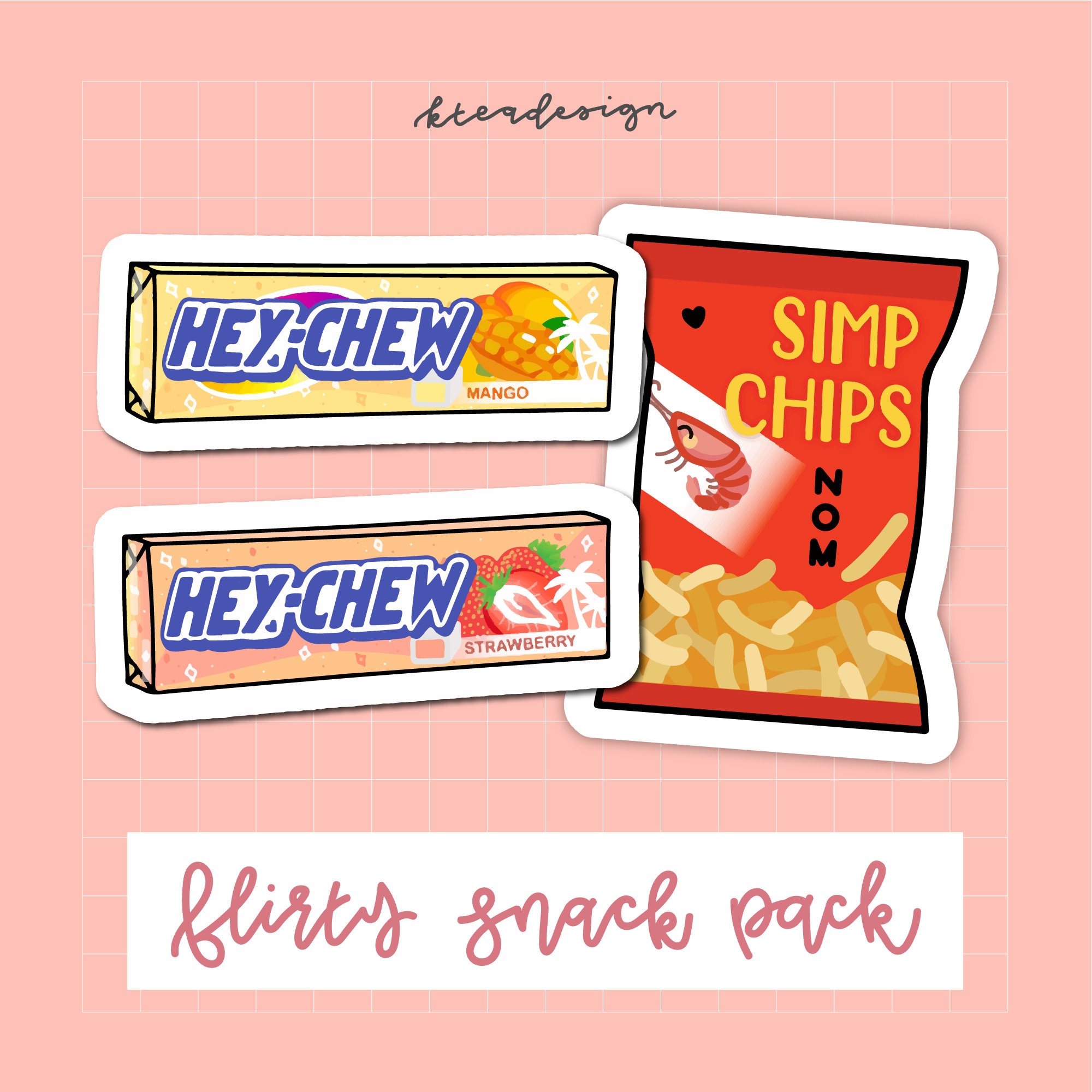 Flirty Asian Snack Pack Simp Chips, Mango & Strawberry Hey-chew ...