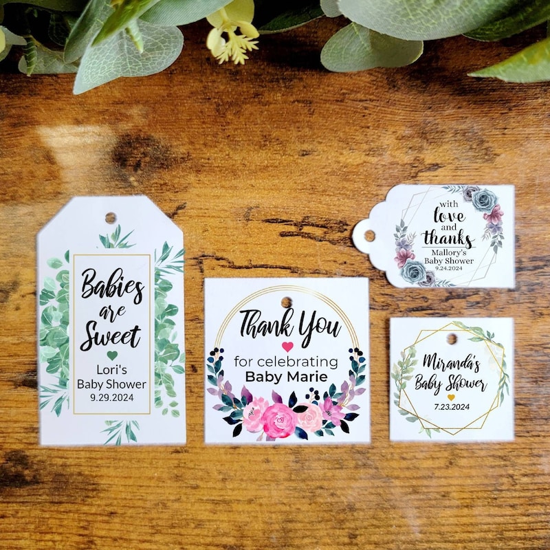 Baby Shower Tags - Etsy