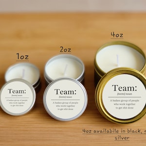 Funny Team Candles, Funny Coworker Gift, Employee Christmas Gift, Work ...