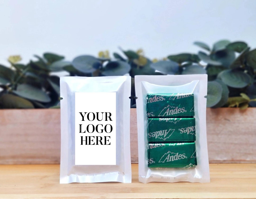 Business Logo Andes Mint Chocolates - Business Mints, Personalized Logo ...