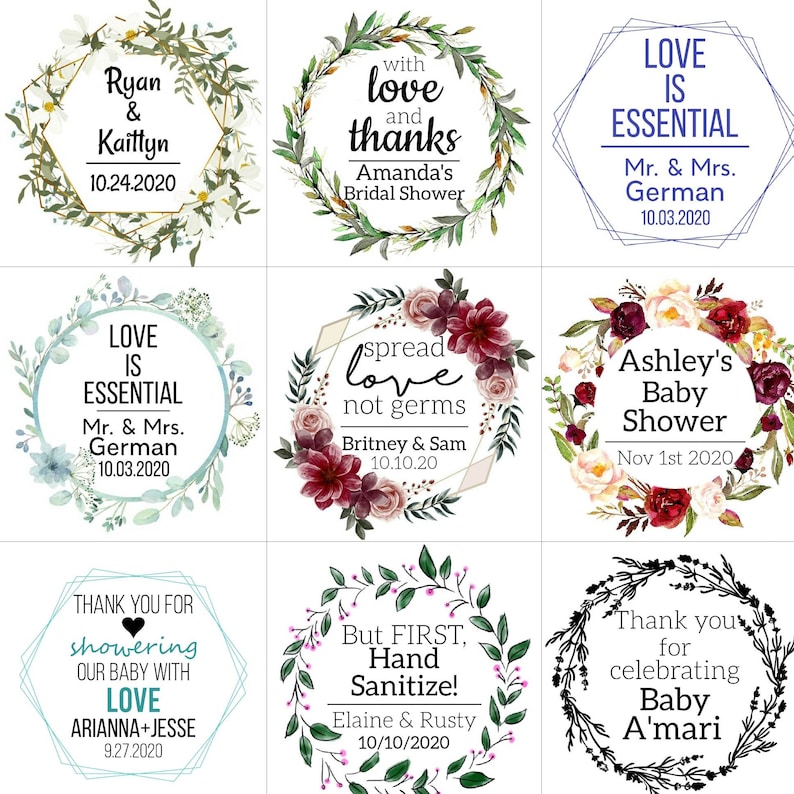 Custom Favor Tags Personalized Tags for Favors Logo Tags - Etsy