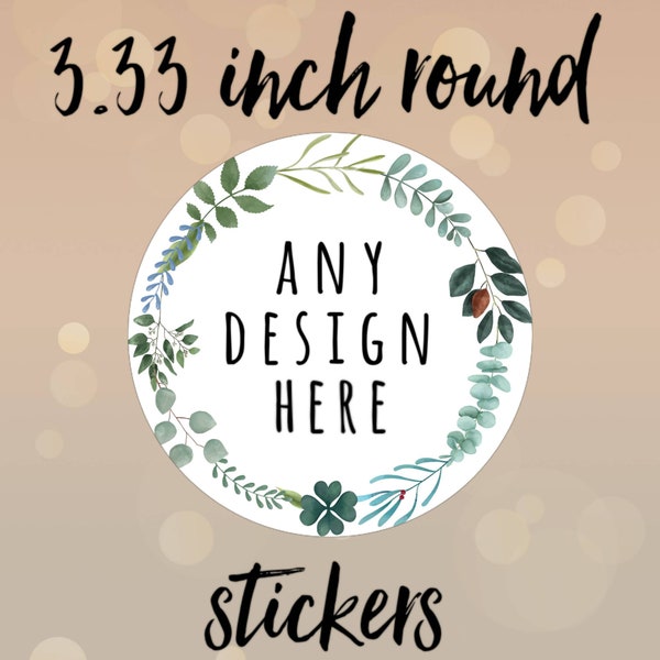 Personalized 3 Inch Sticker - Etsy