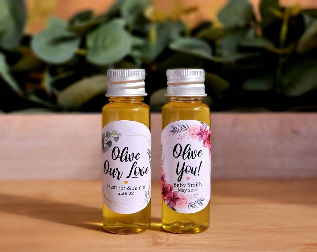 1 Oz Olive Oil Favors - Infused With Love Olive Oil Favor, Olive You ...