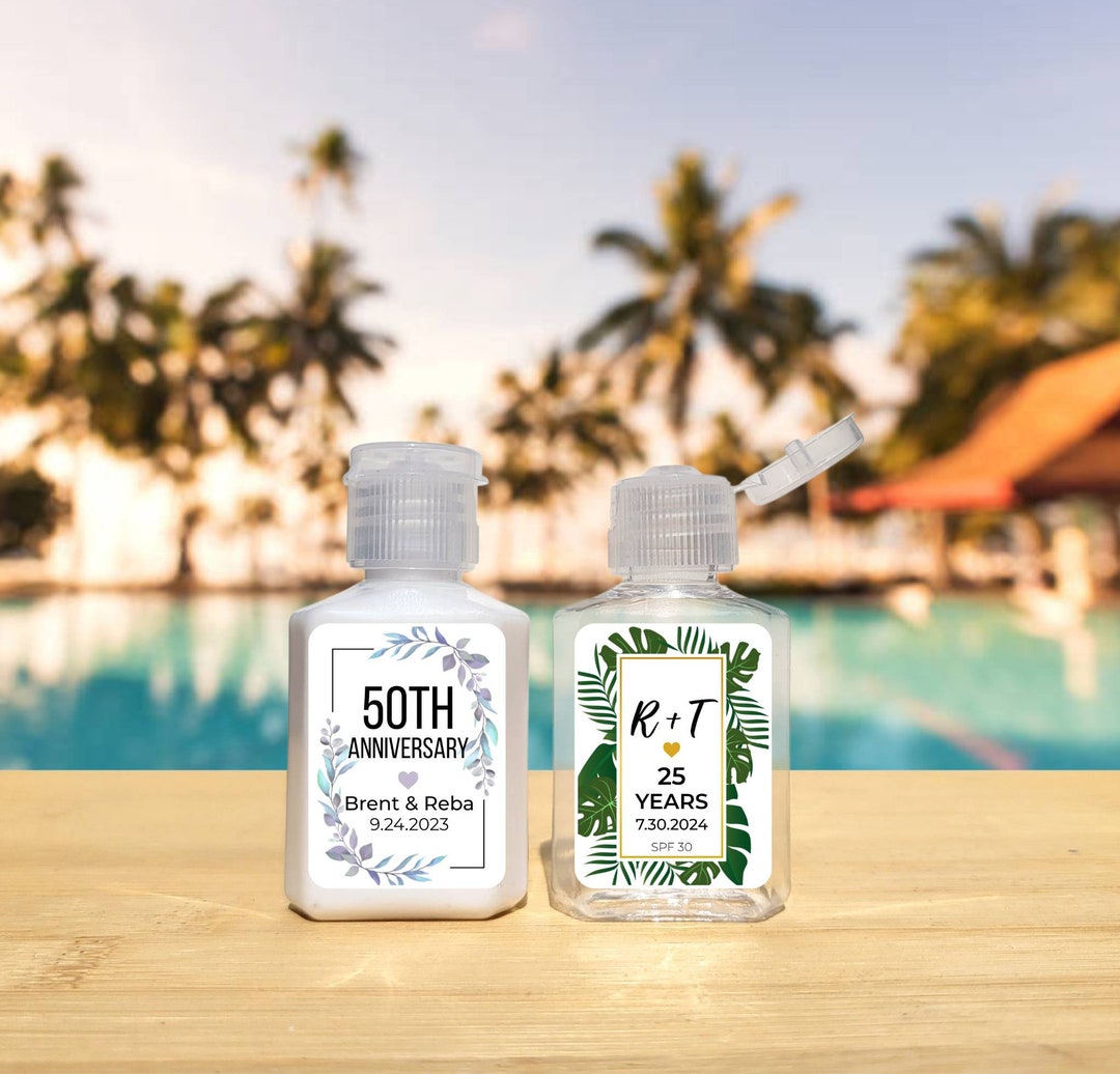Anniversary Sunscreen Favors, Self Care Favors, Sunscreen Favors ...