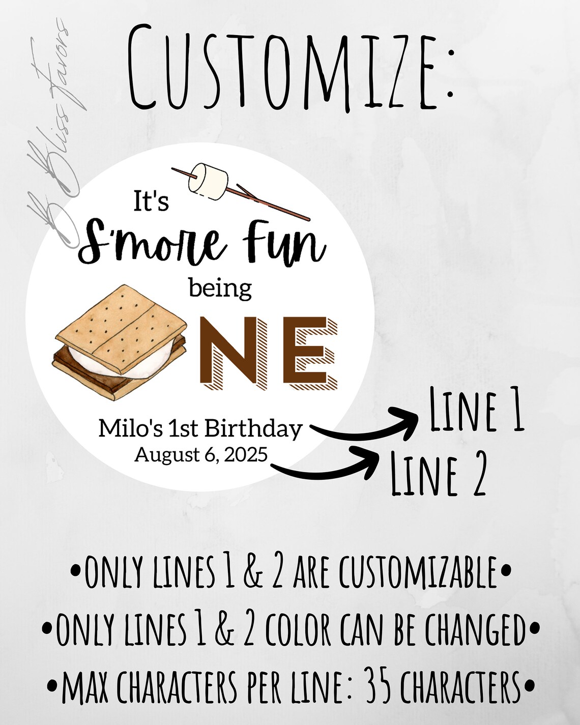 Smore Fun Being One Hot Chocolate Jar Favors - Camping Theme Hot Cocoa ...