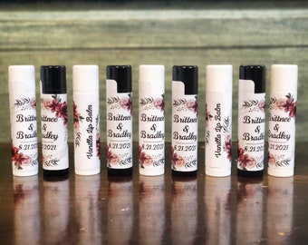 Custom Chapsticks/ Personalized Lip Balm/ Bachelorette Favors/ Birthday ...